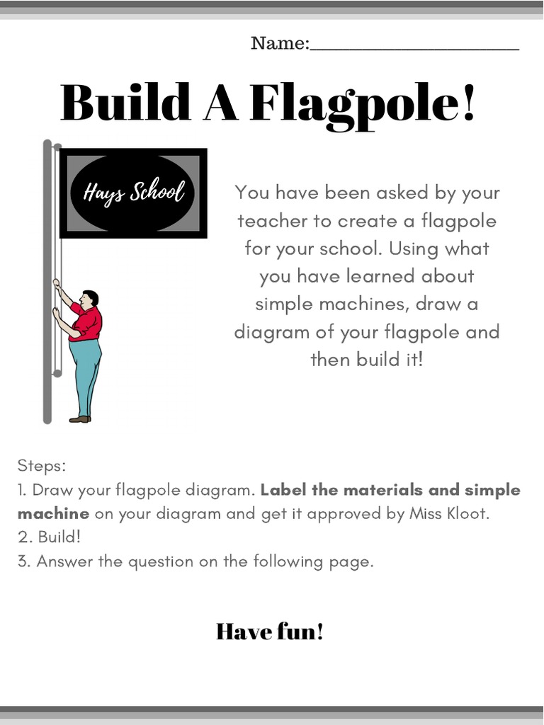 Build A Flag Pole | PDF | Flag | National Symbols