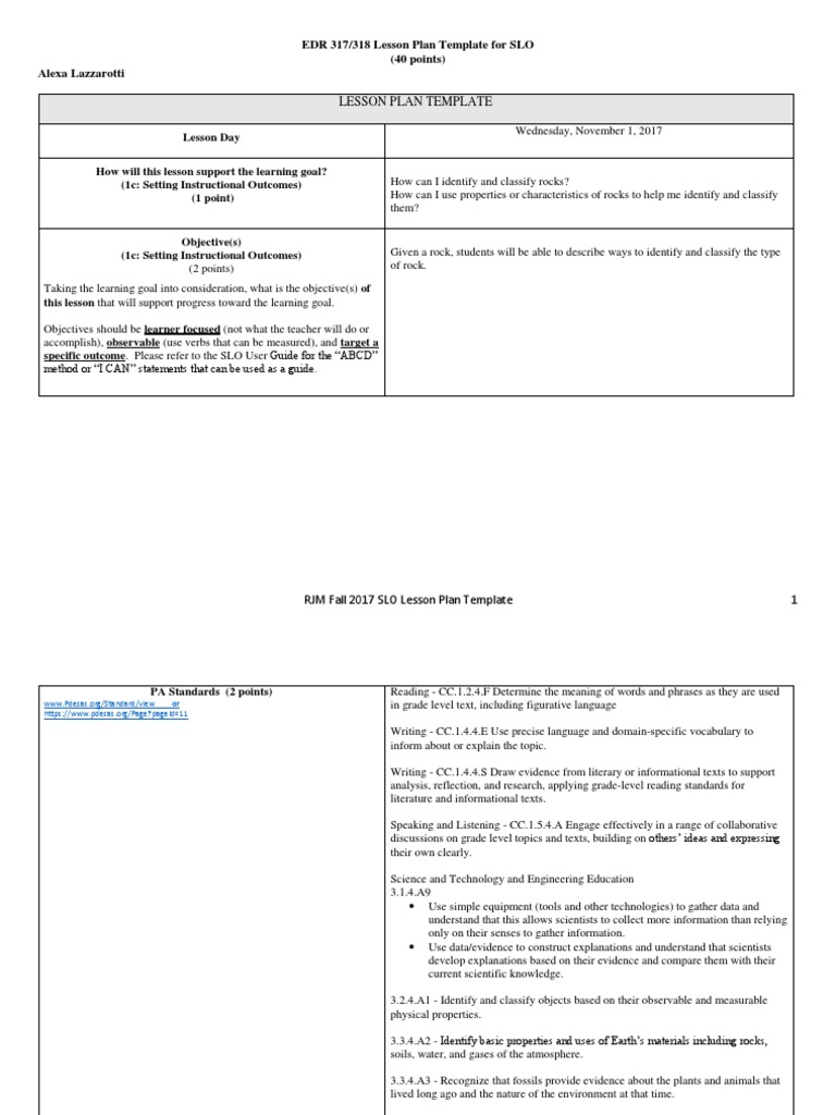Lesson Plan 3 | Download Free PDF | Individualized Education Program ...