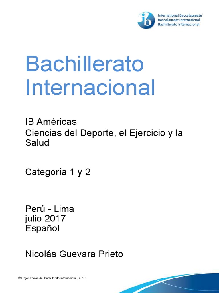 Ciencias Del Salud y Del Deporte Ib | PDF | Ejercicio físico | Science