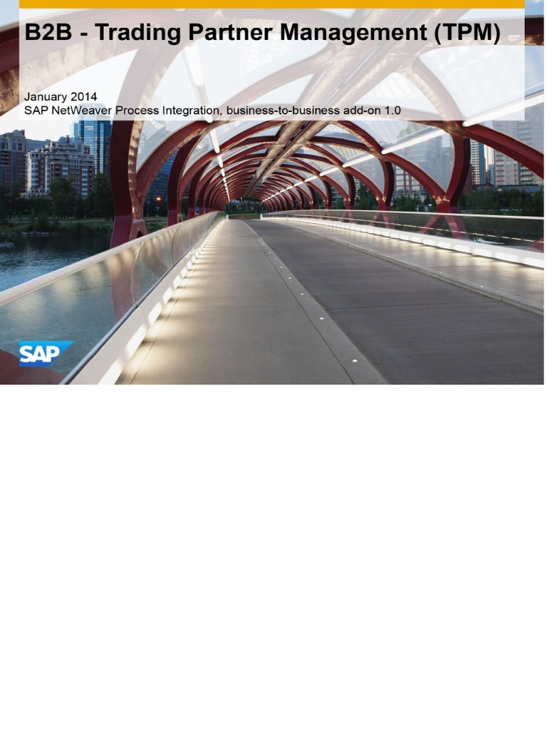 B2B Trading Partner Management SAP PI | PDF | Electronic Data Interchange | Parameter (Computer ...