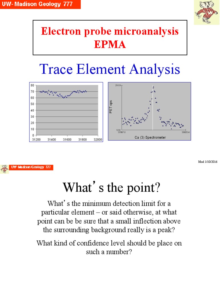 Electron Probe Microanalysis Epma: Trace Element Analysis | PDF ...