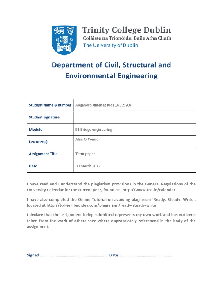 S4 Bridge Engineering Term Paper | Download Free PDF | Strength Of ...