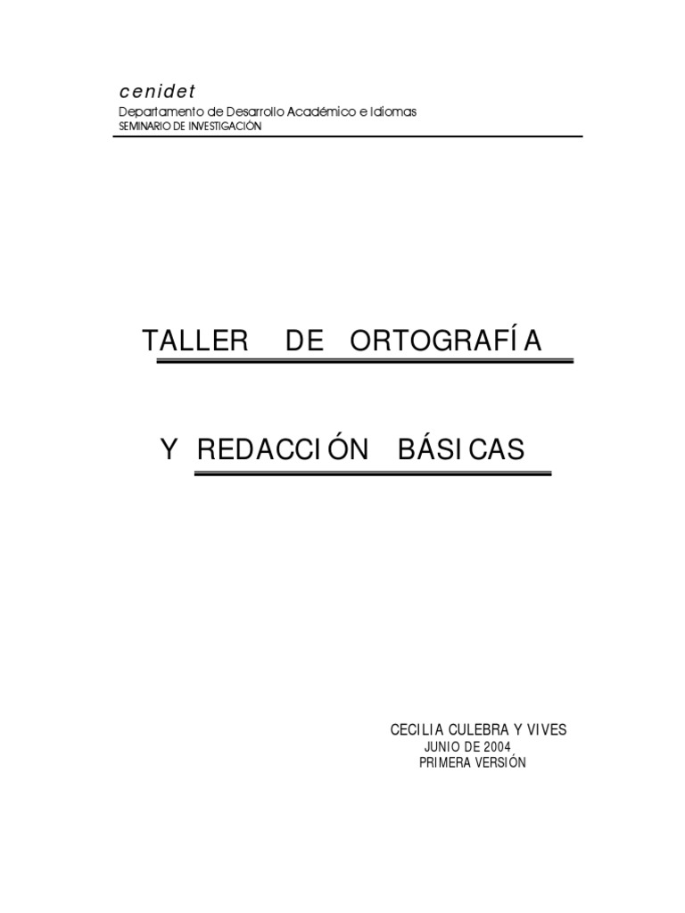 Manual de Redaccion y Ortografia PDF | PDF | Ortografía | Lengua española