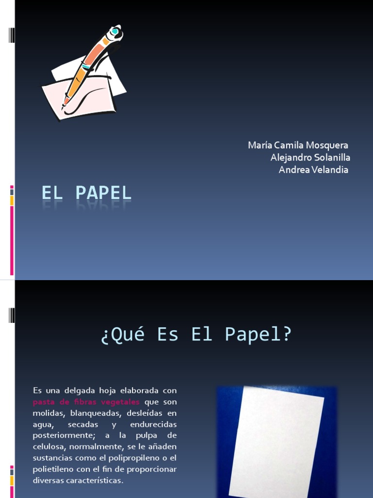 El Papel | PDF | Papel | Cartón