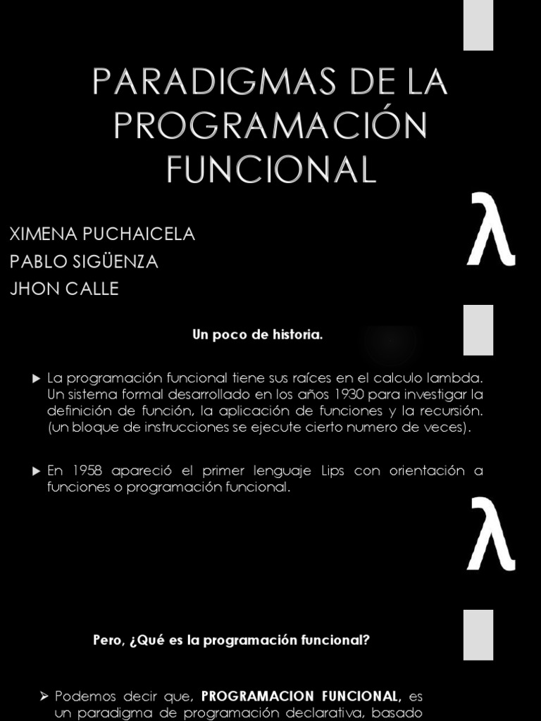 Programación FUNCIONAL | PDF | Programacion Funcional | Lenguaje de programación