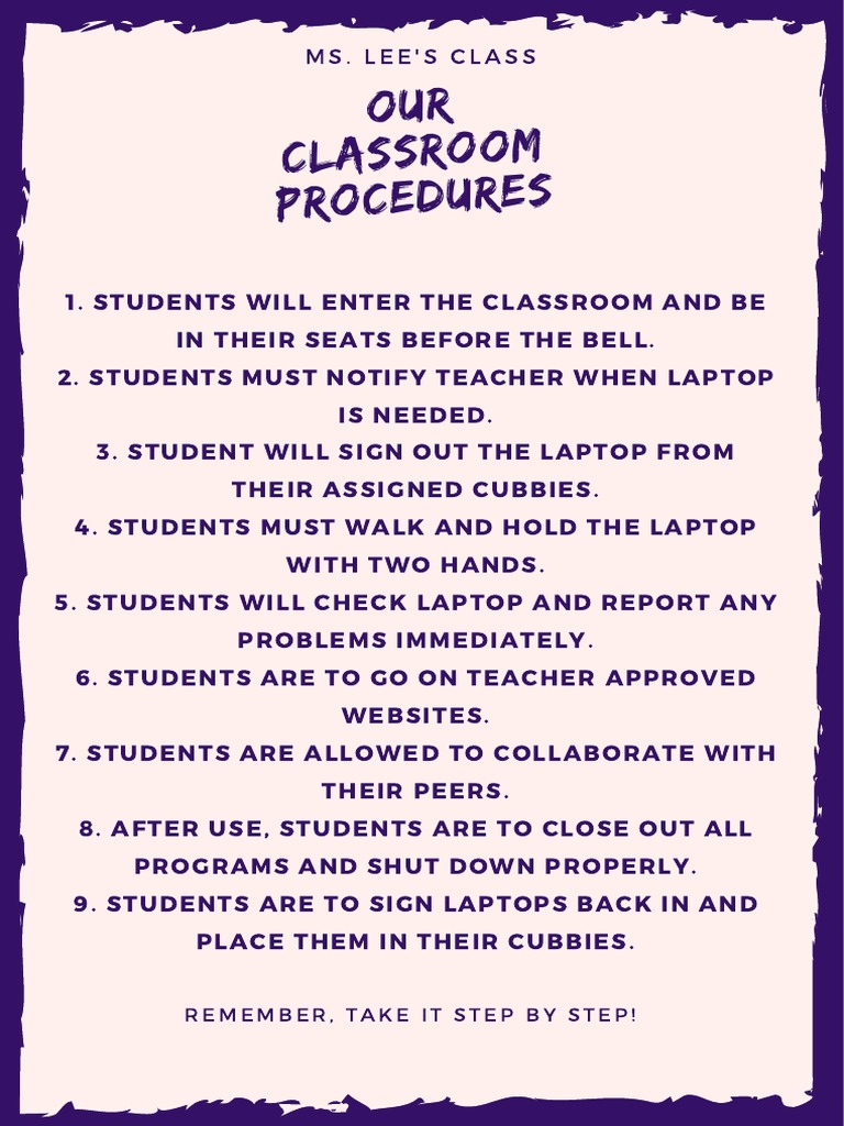 Classroom Procedures | PDF | Career & Growth