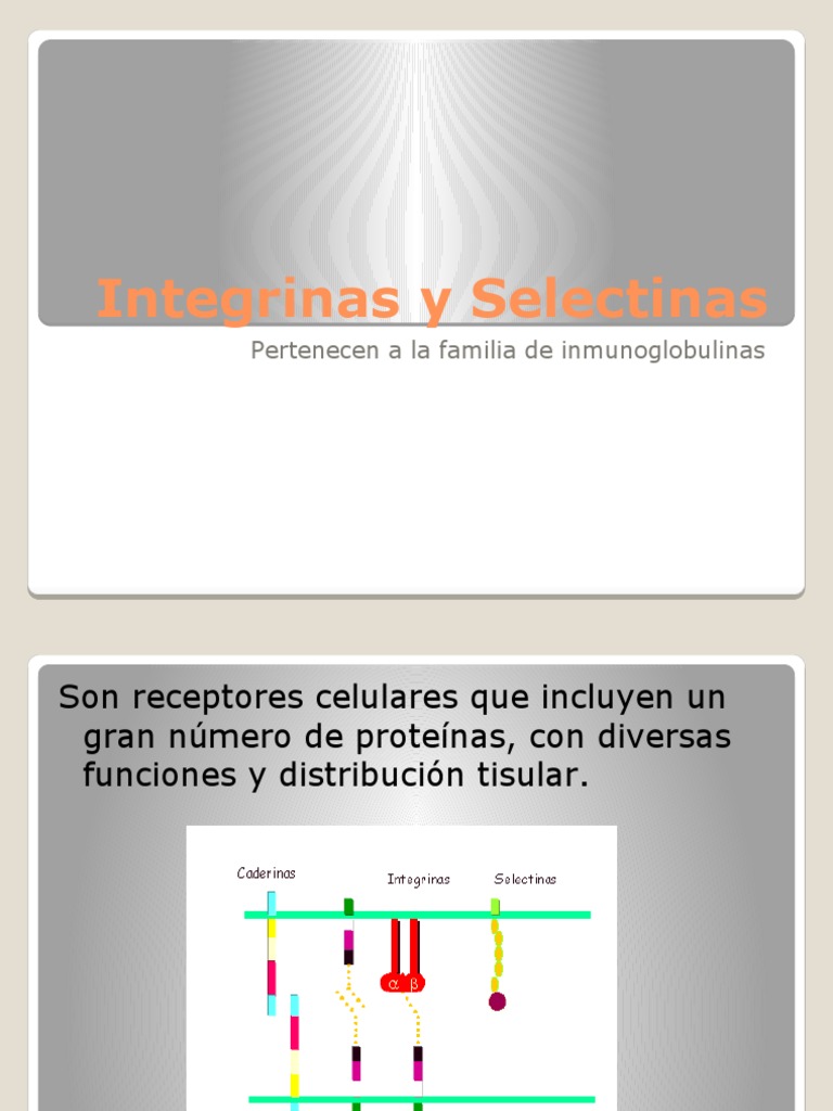 Integrinas y Selectinas | PDF | Integrina | Biología Celular)