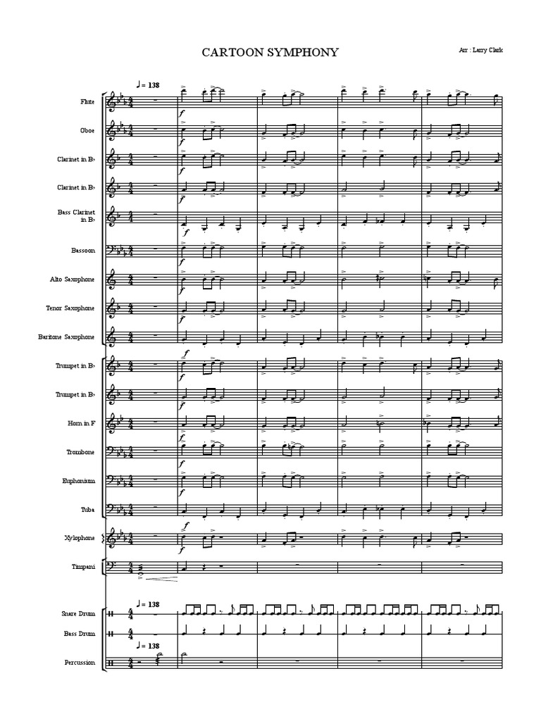 Cartoonsymphony | PDF | Classical Compositions | Music Production