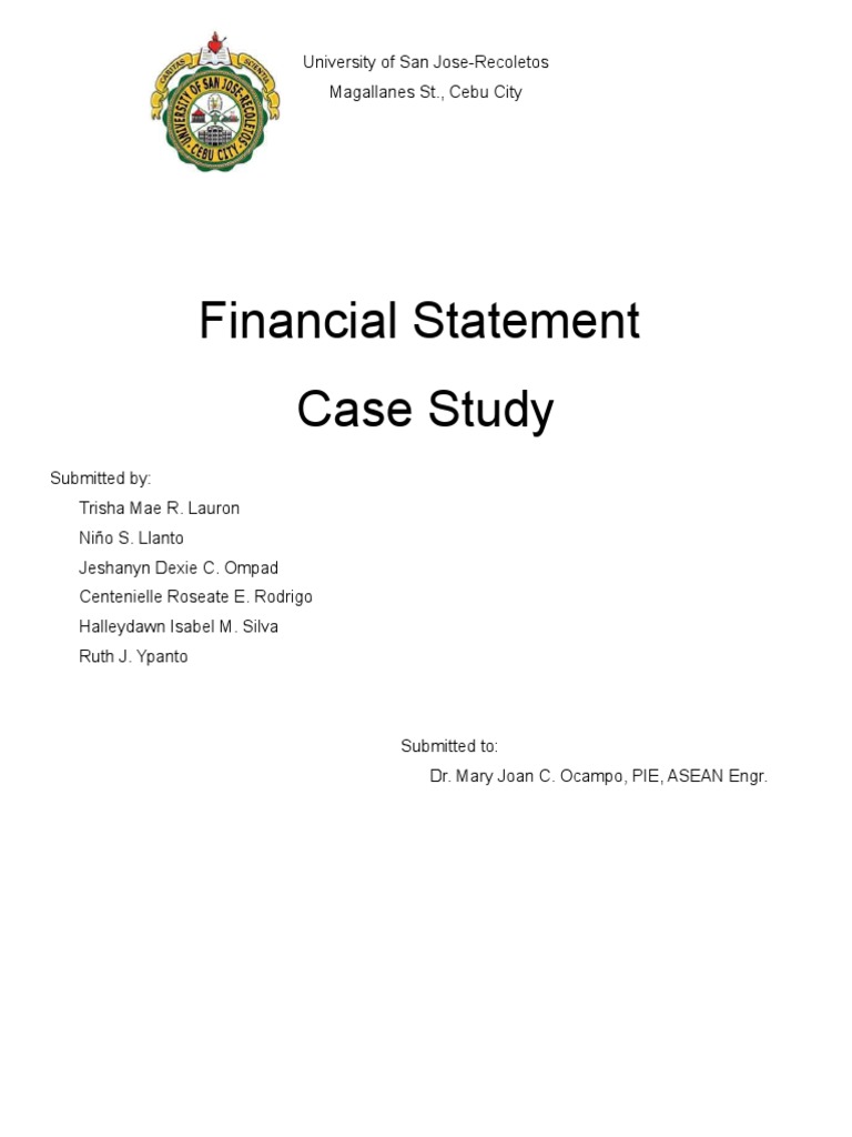 Financial Case Study Written Report | PDF | Retained Earnings | Revenue