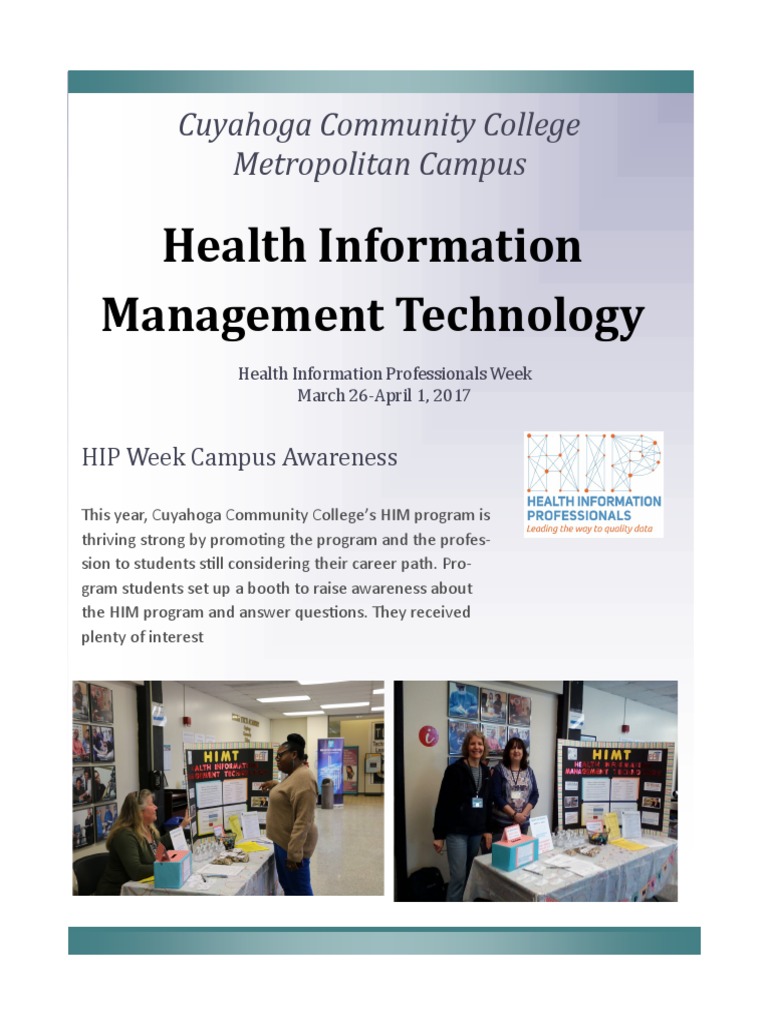 HIP Week Awareness at Tri-C HIM Program | PDF | Health Care | Business