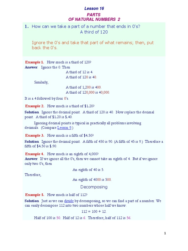 Parts of Natural Numbers - 3 | PDF | Axiom | Algebra