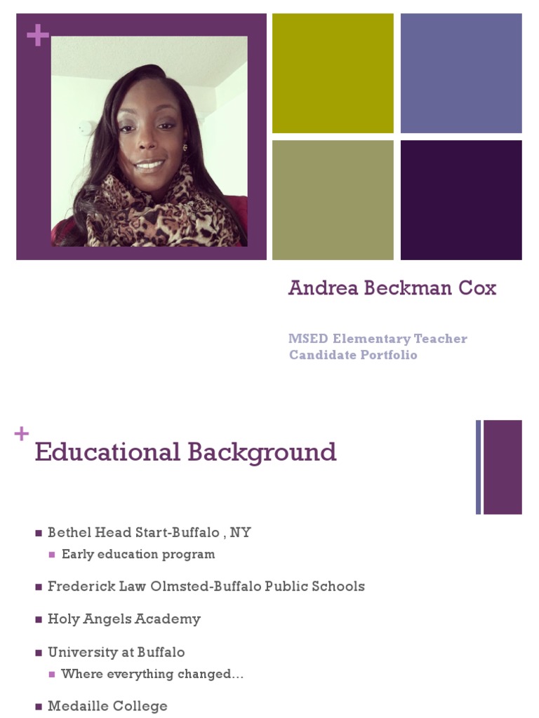 Msed Portfolio Presentation | PDF | Teachers | Classroom