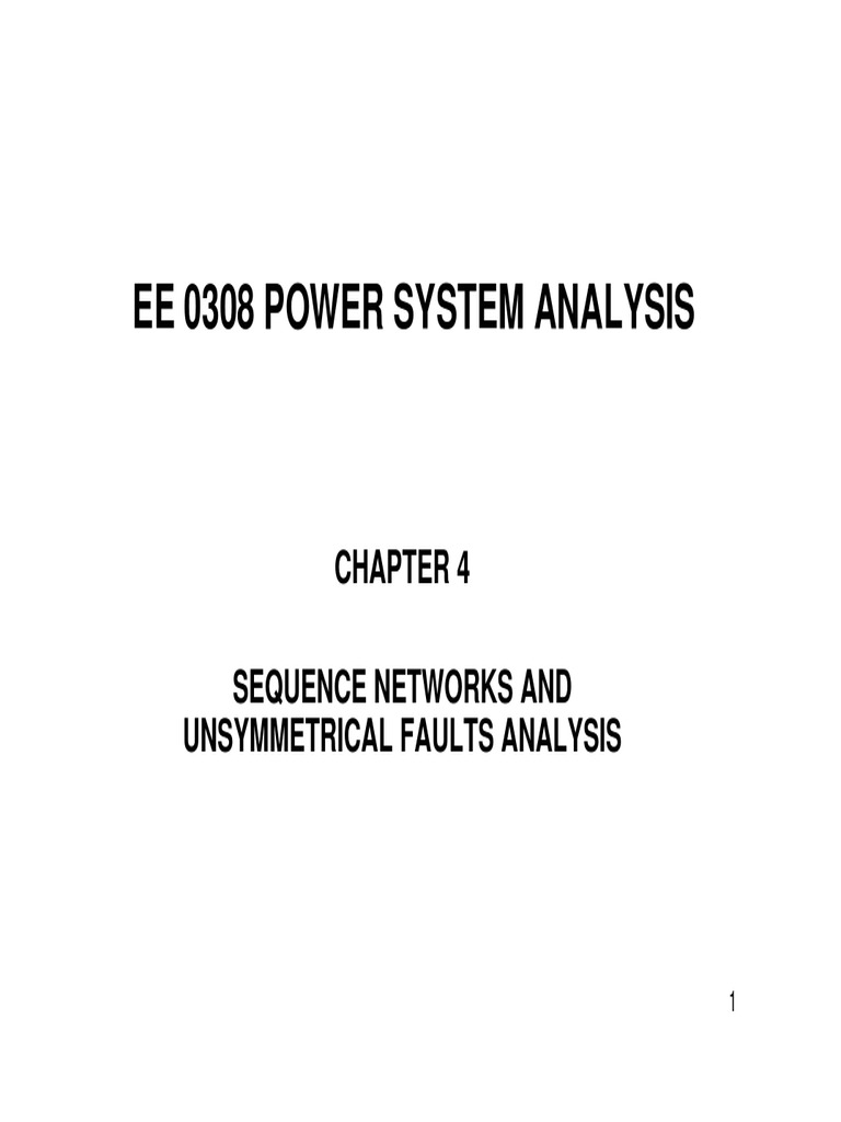 Unsymmetrical Fault Analysis Pdf Electrical Impedance Power Physics