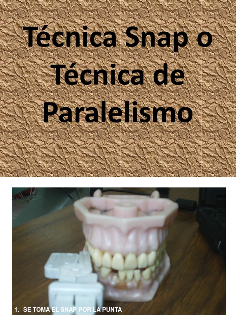 Técnica Snap o Técnica de Paralelismo | PDF | Ciencia y matemáticas