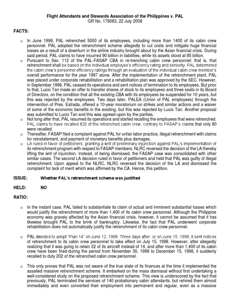 346 Flight Attendants and Stewards Association of The Philippines v ...
