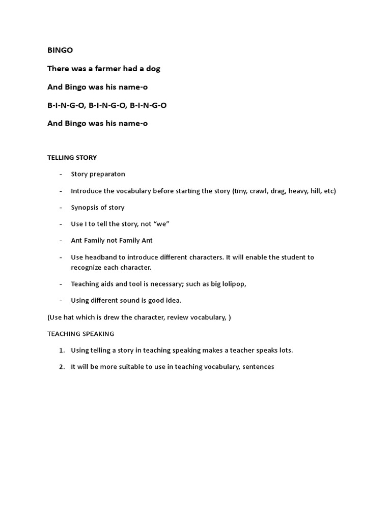 Bingo There Was A Farmer Had A Dog and Bingo Was His Name-O B-I-N-G-O ...