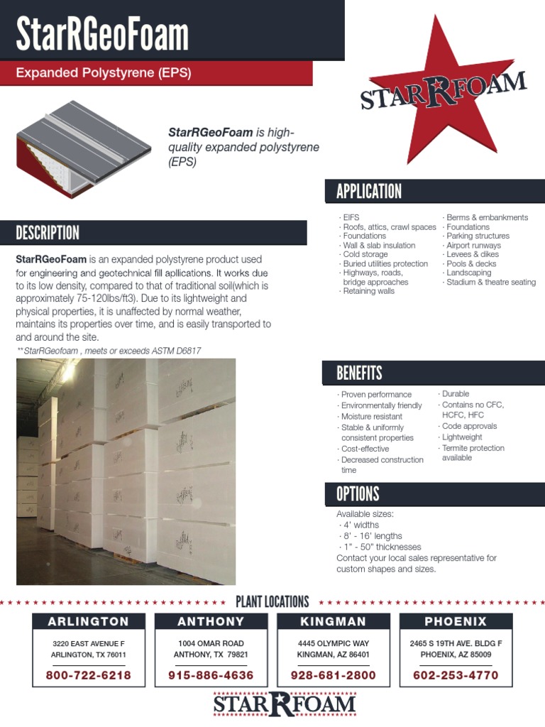 Starrfoam Geo Foam | PDF | Polystyrene | Building