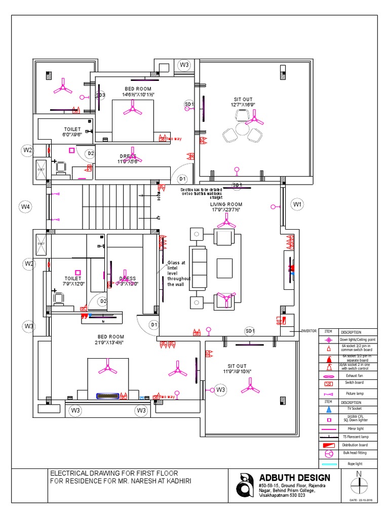 Residential Electrical Layout | PDF | Electrical Components ...