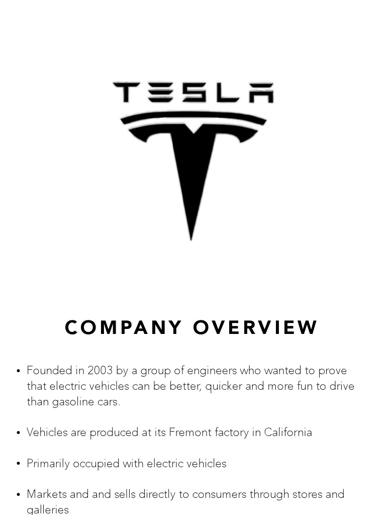Tesla Company Overview | PDF | Revenue | Equity (Finance)