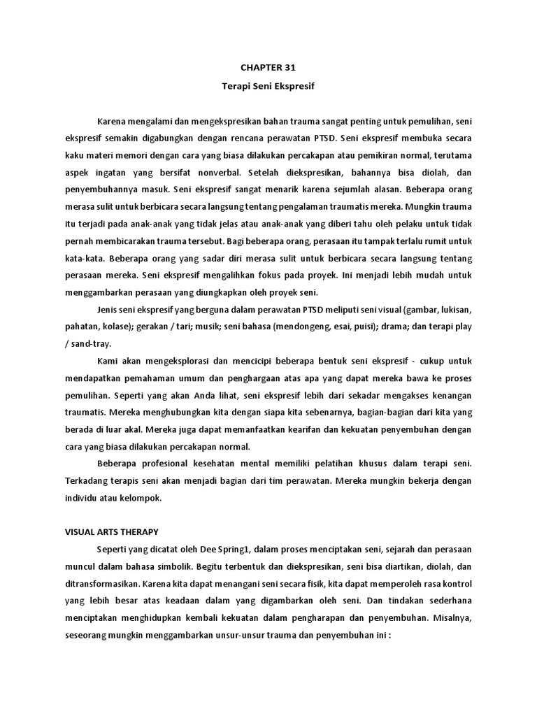 Terapi Seni Ekspresif | PDF