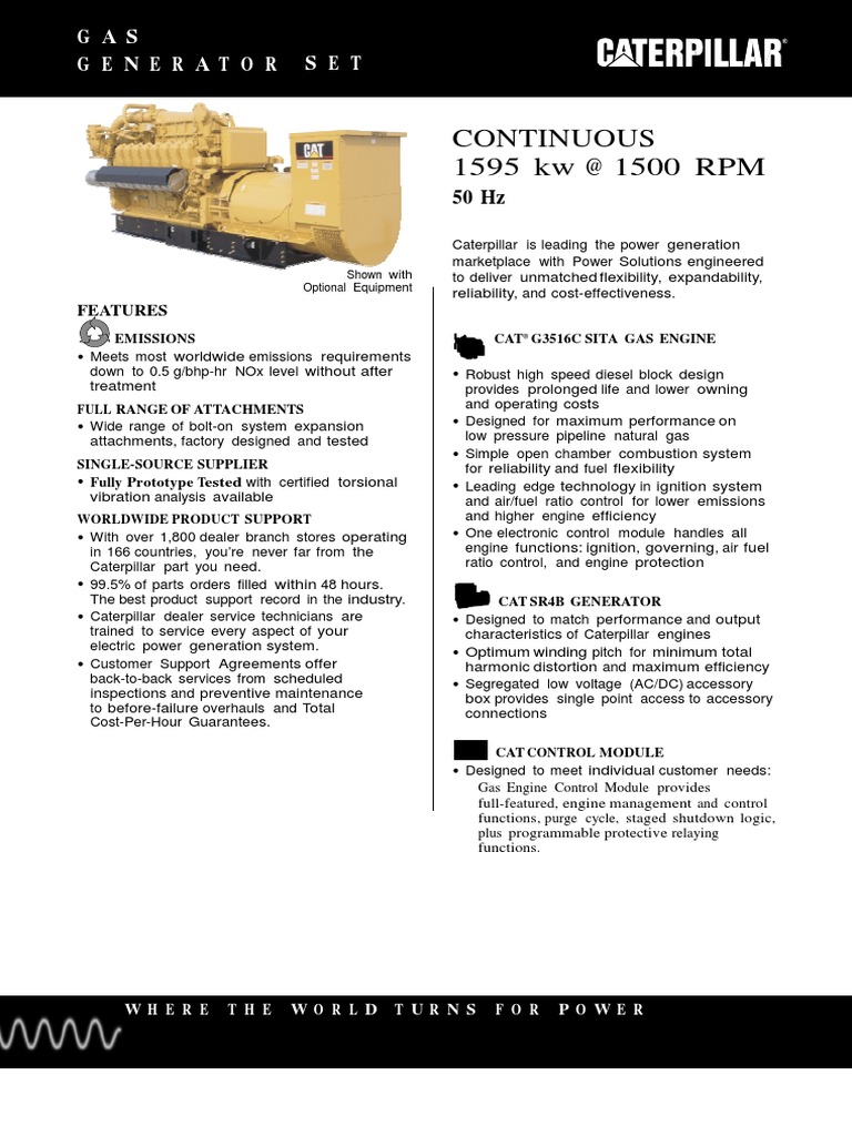 Cat 3520 gas engine | Engines | Turbocharger