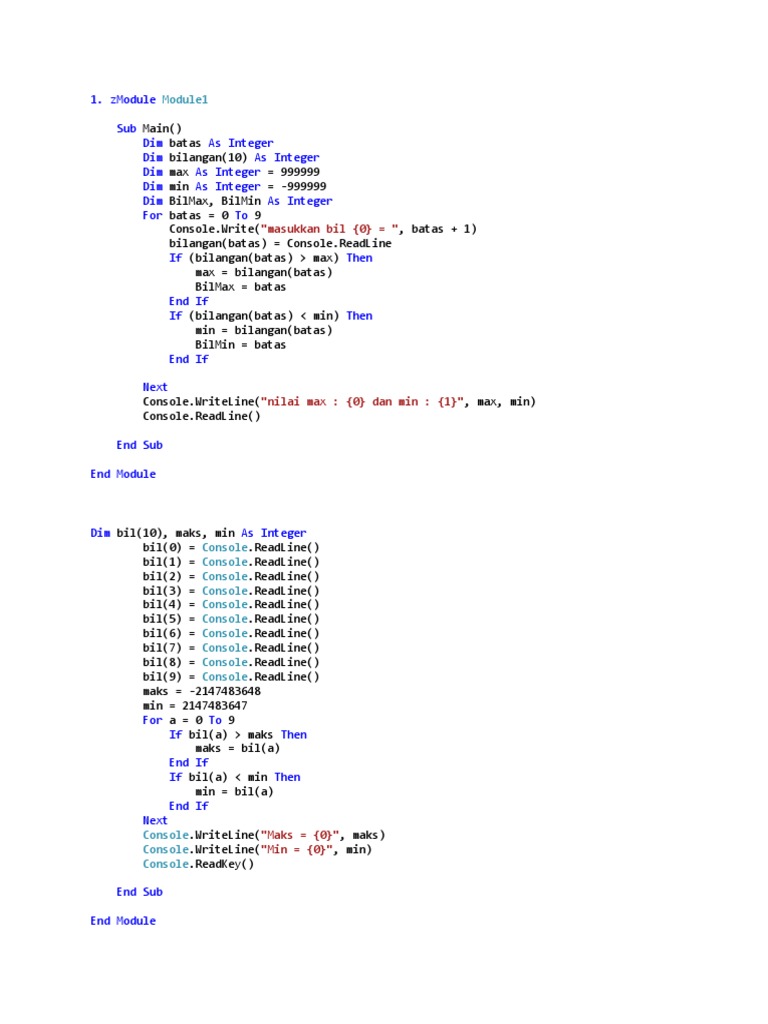 Zmodule Sub Dim As Integer Dim As Integer Dim As Integer Dim As Integer Dim As Integer For To | PDF