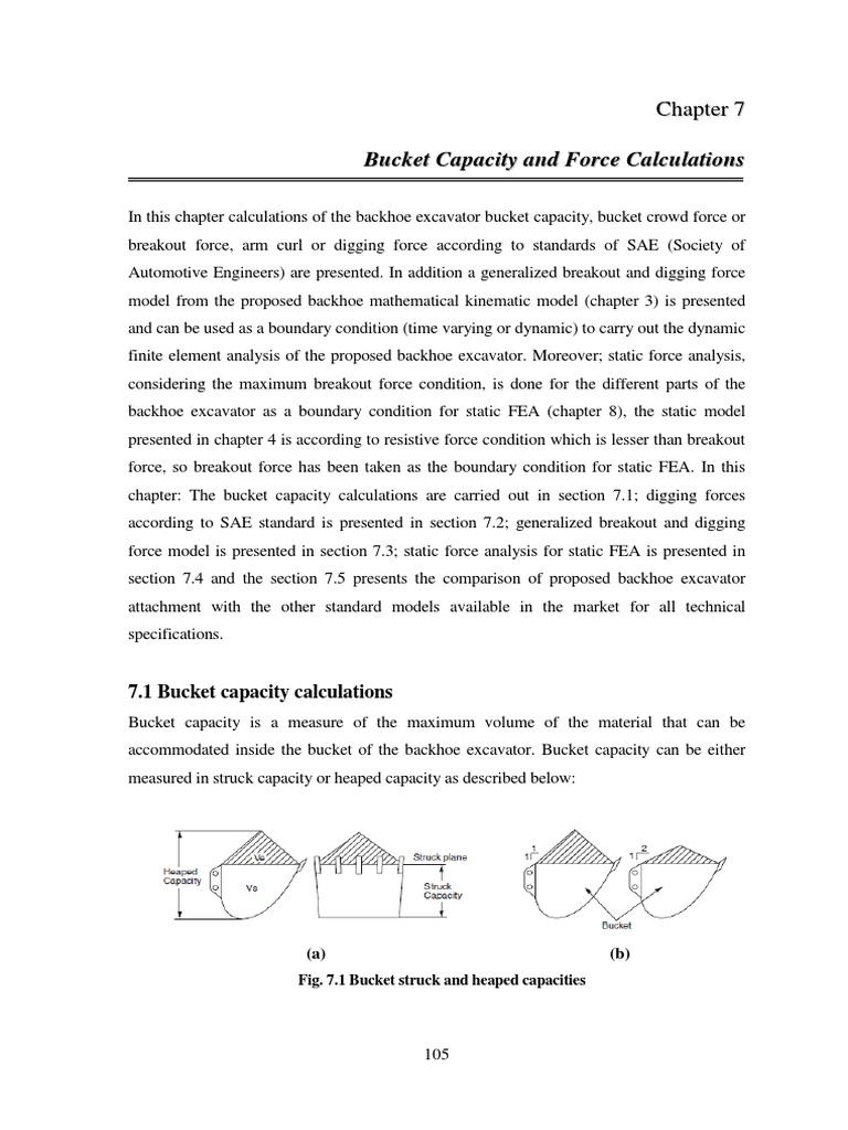 16 Chapter 7 Digging Force Calculations | PDF | Bending | Finite ...