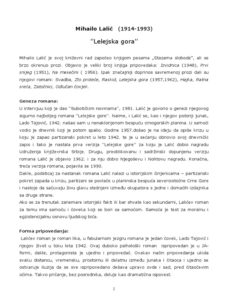 Mihailo Lalic | PDF