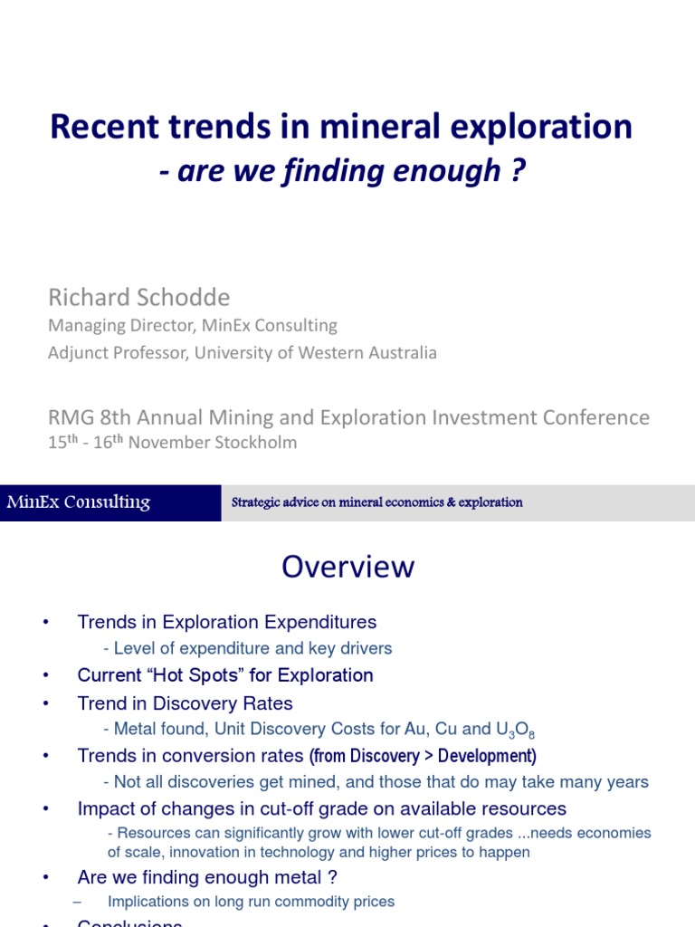 Presentation On Exploration To RMG Conference Nov 2011 FINAL | PDF ...
