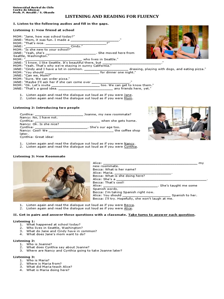 2 Listeningandreadingforfluency | PDF | Leisure