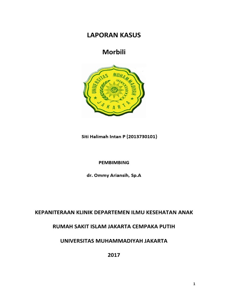 Laporan Kasus Morbili (Print) | PDF