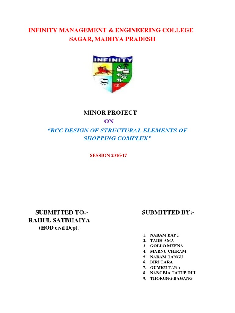 MINOR PROJECT (Cover, Intro. and Main Body) | PDF | Beam (Structure ...