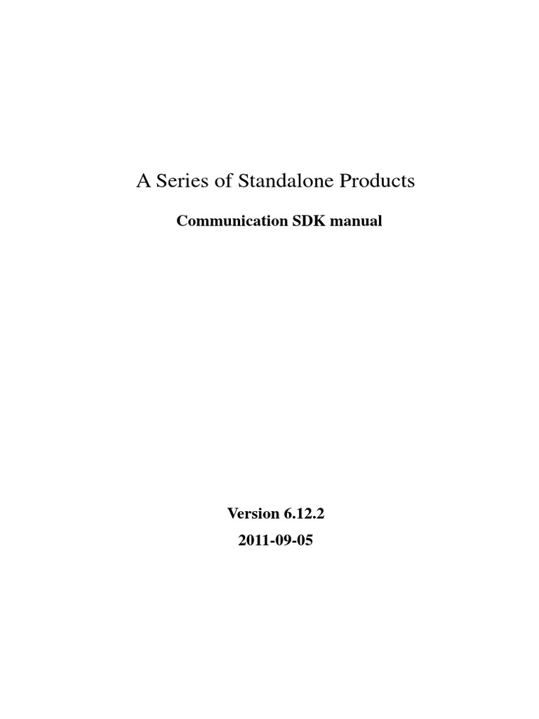 ZK (Spain) SDK Manual v6.12.2 | PDF | Download | Software Development Kit