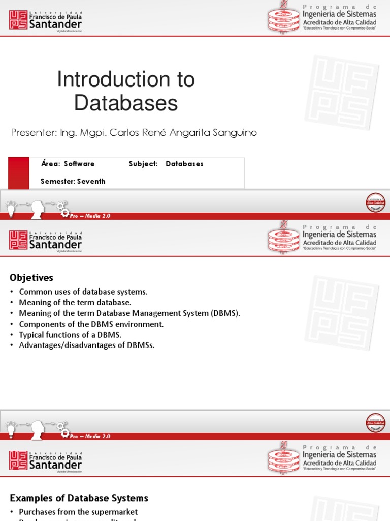 Unit 1 - Class 1 | PDF | Databases | Data