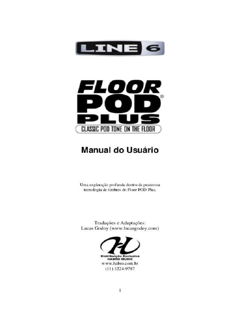 Manual Line6 Pod Floor Plus - Portugues | PDF