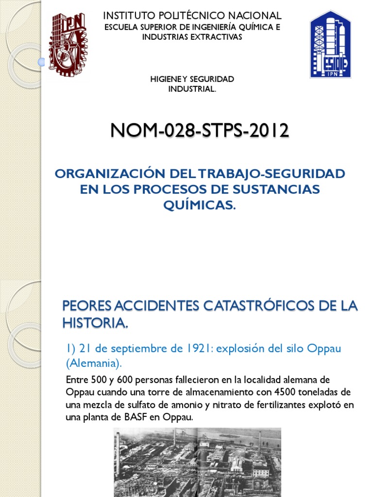 Nom 028 STPS 2012 | PDF | La seguridad | Accidentes