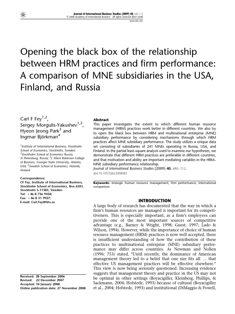 Black Box | PDF | Human Resource Management | Motivation