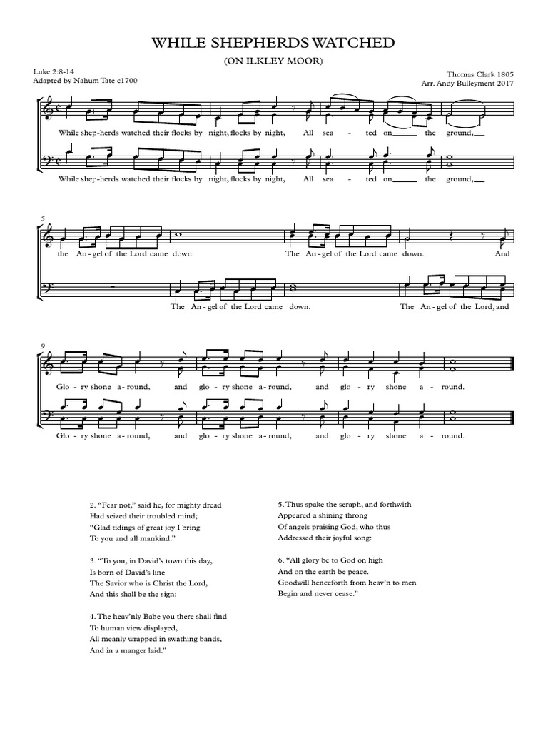 While Shepherds Watched Their Flocks (On Ilkley Moor) | Abrahamic ...