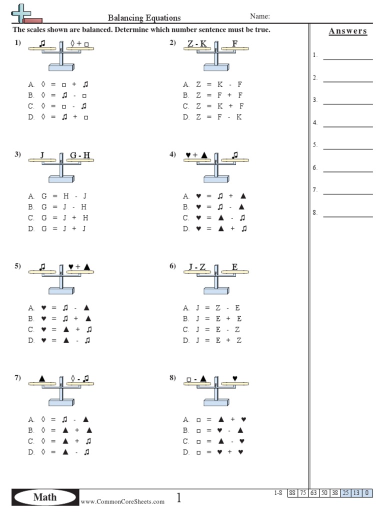 Balancing Equations 05 PDF | PDF | Physical Sciences | Chemistry
