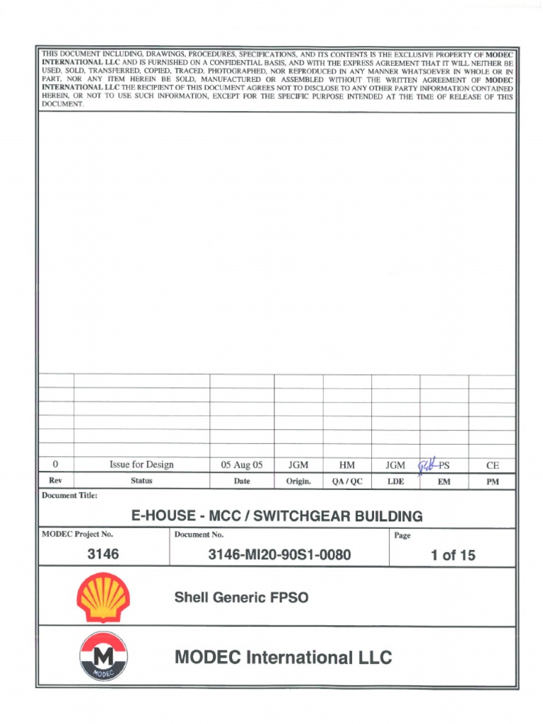 Ehouse MCC Switchgear Building | PDF | Duct (Flow) | Electrical Wiring