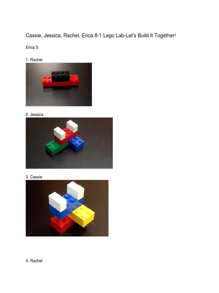 Lego Lab: Let's Build Together! | PDF