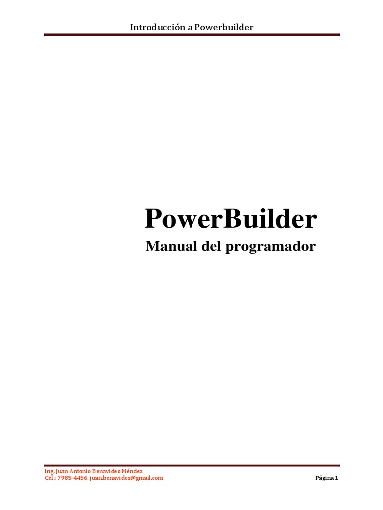 Introduccion A PowerBuilder | PDF | Ventana (informática) | Interfaces ...