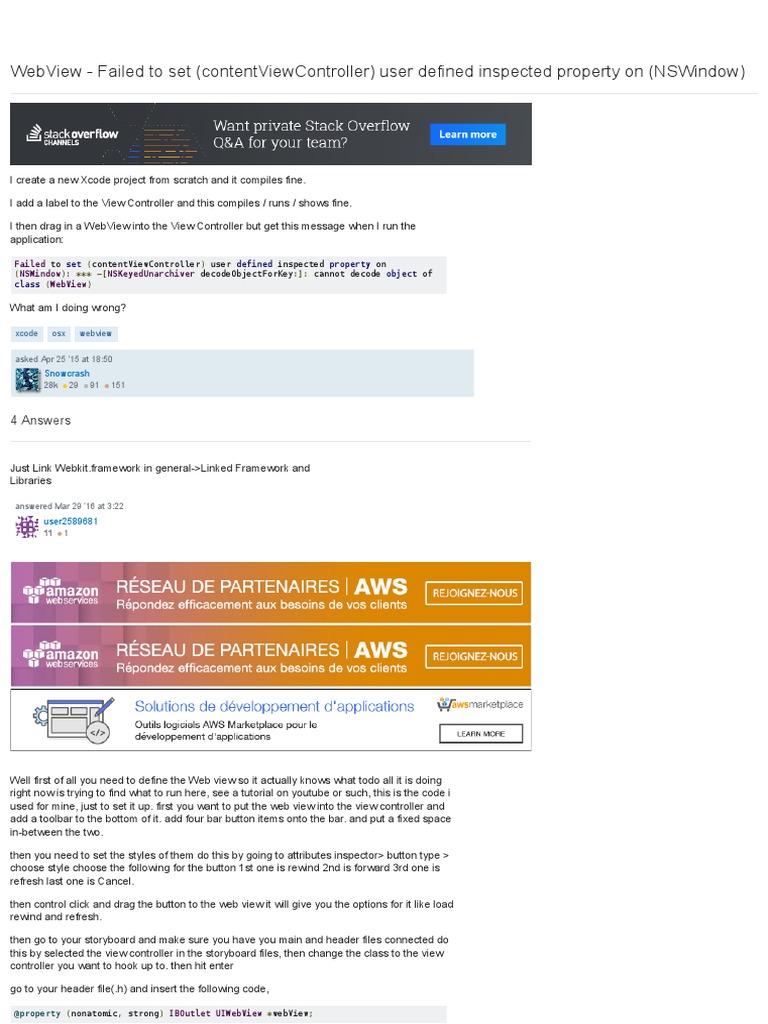 Xcode Webview Failed To Set Contentviewcontroller User Defined 7932