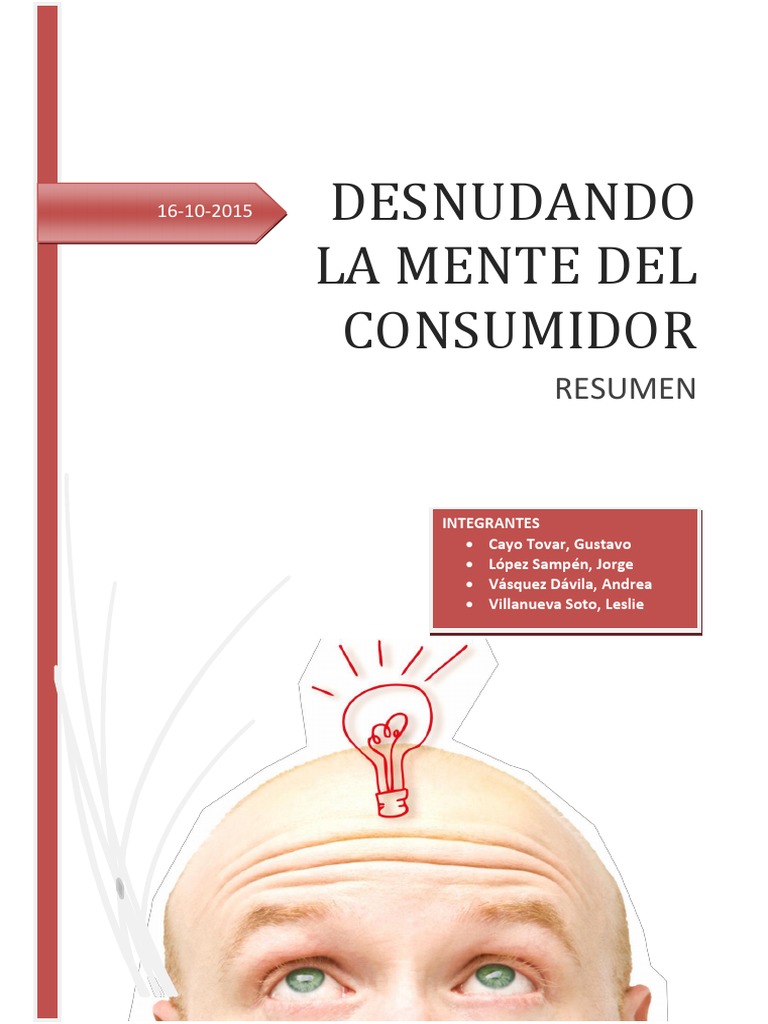 Desnudando La Mente Del Consumidor RESUMEN | PDF | Los consumidores ...