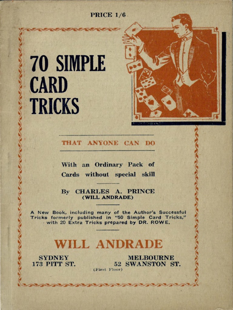 70 Simple Card Tricks That Anyone Can Do With An Ordinary Pack of Cards ...