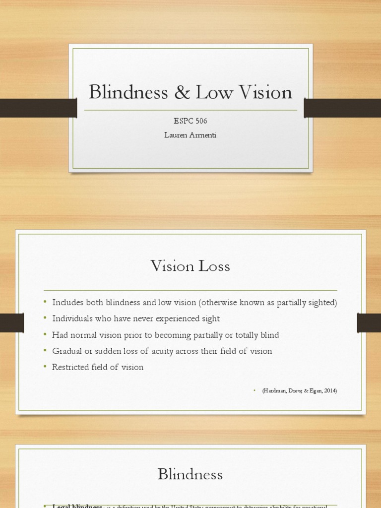 Blindness Low Vision | PDF | Visual Impairment | Visual Acuity