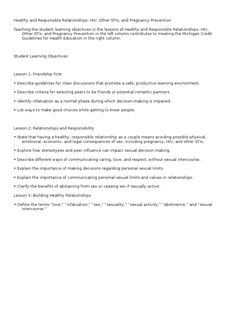 Sex Education 1 | PDF | Sexually Transmitted Infection | Sex Education