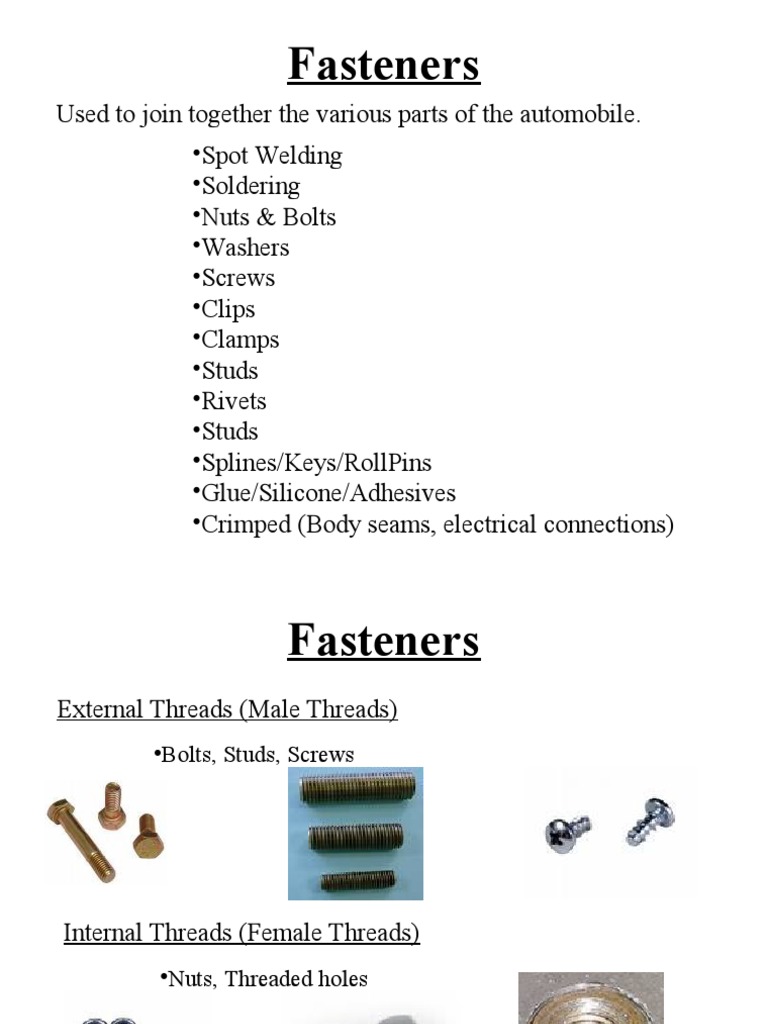 Fasteners | PDF