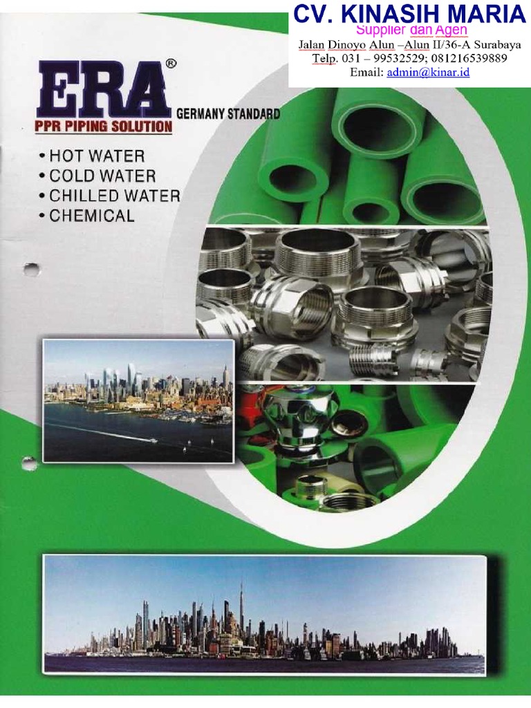 ERA PPR Pipes & Fittings Catalogue | PDF | Pipe (Fluid Conveyance ...