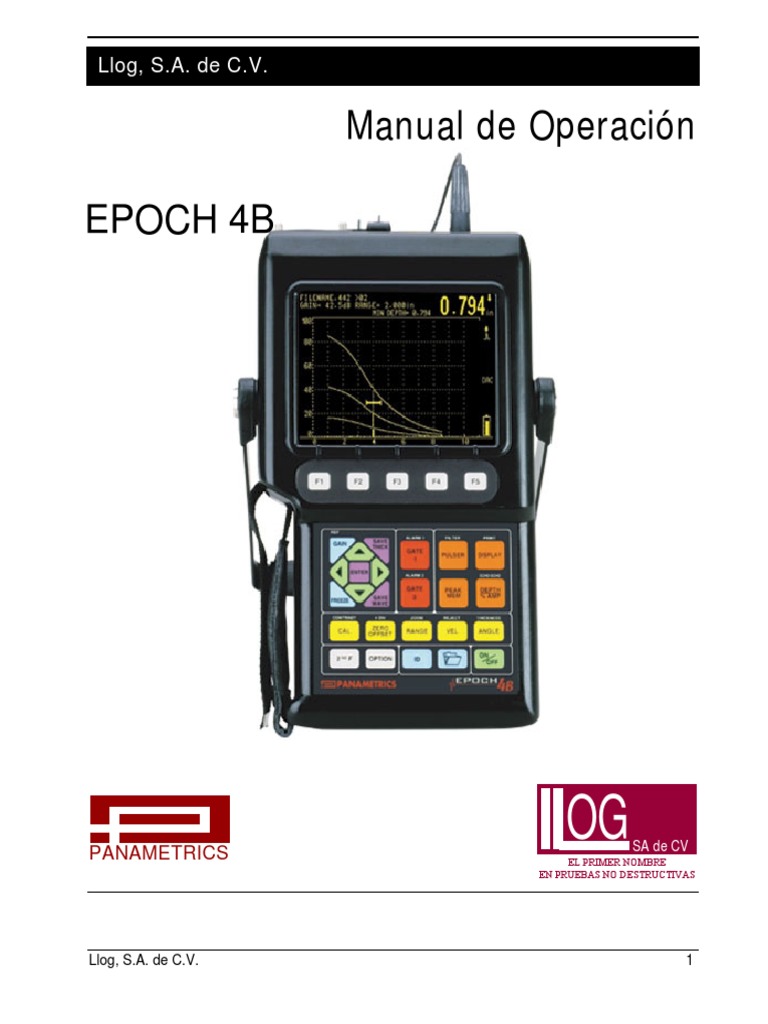 Manual Epoch 4B PDF | PDF | Cargador de batería | Batería (electricidad)